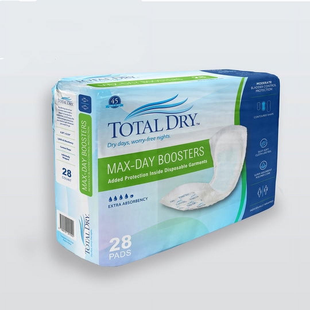 TotalDry Max Day Pads - Extra Absorbent Incontinence Pads For Men ...