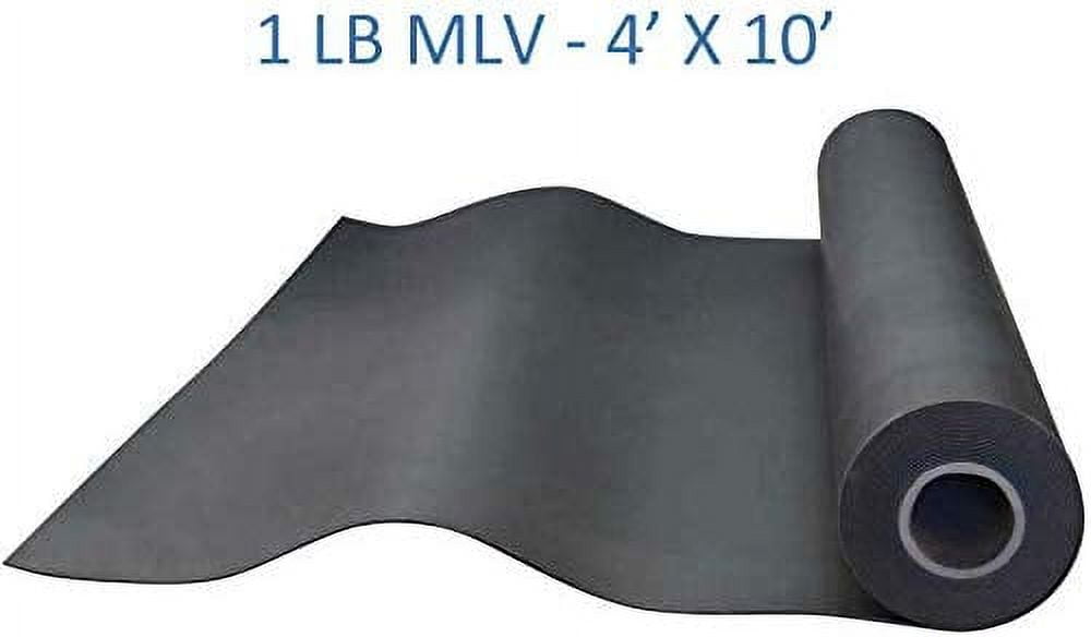 TotalMass Mass Loaded Vinyl MLV Barrier 4' x 10' 1 LB One Pound 40 ...