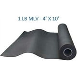 TotalMass Mass Loaded Vinyl MLV Barrier 4' x 10' 1 LB One Pound 40 Square Foot Roll ...