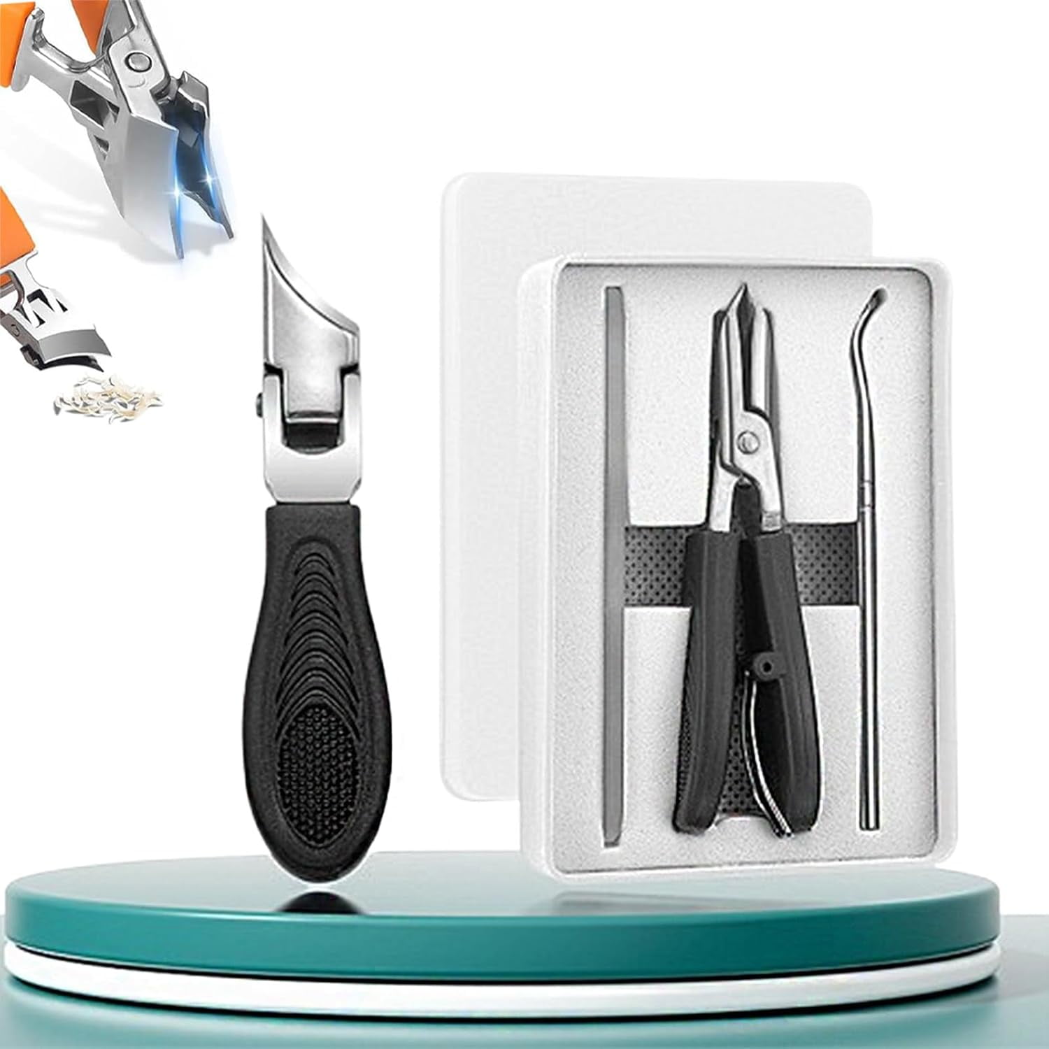 Totaladdly Nail Clippers, Eagle Beak Angled Nail Clippers 3-Piece Set ...