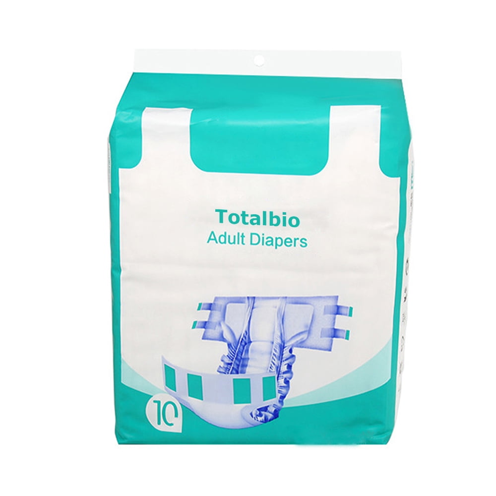 Totalbio Adult diapers, Premium Overnight Disposable Briefs, Anti Odor ...