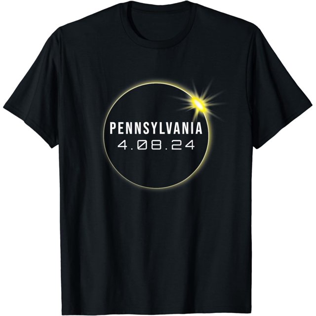Totality 2024 Pennsylvania Total Solar Eclipse Chaser T-Shirt - Walmart.com