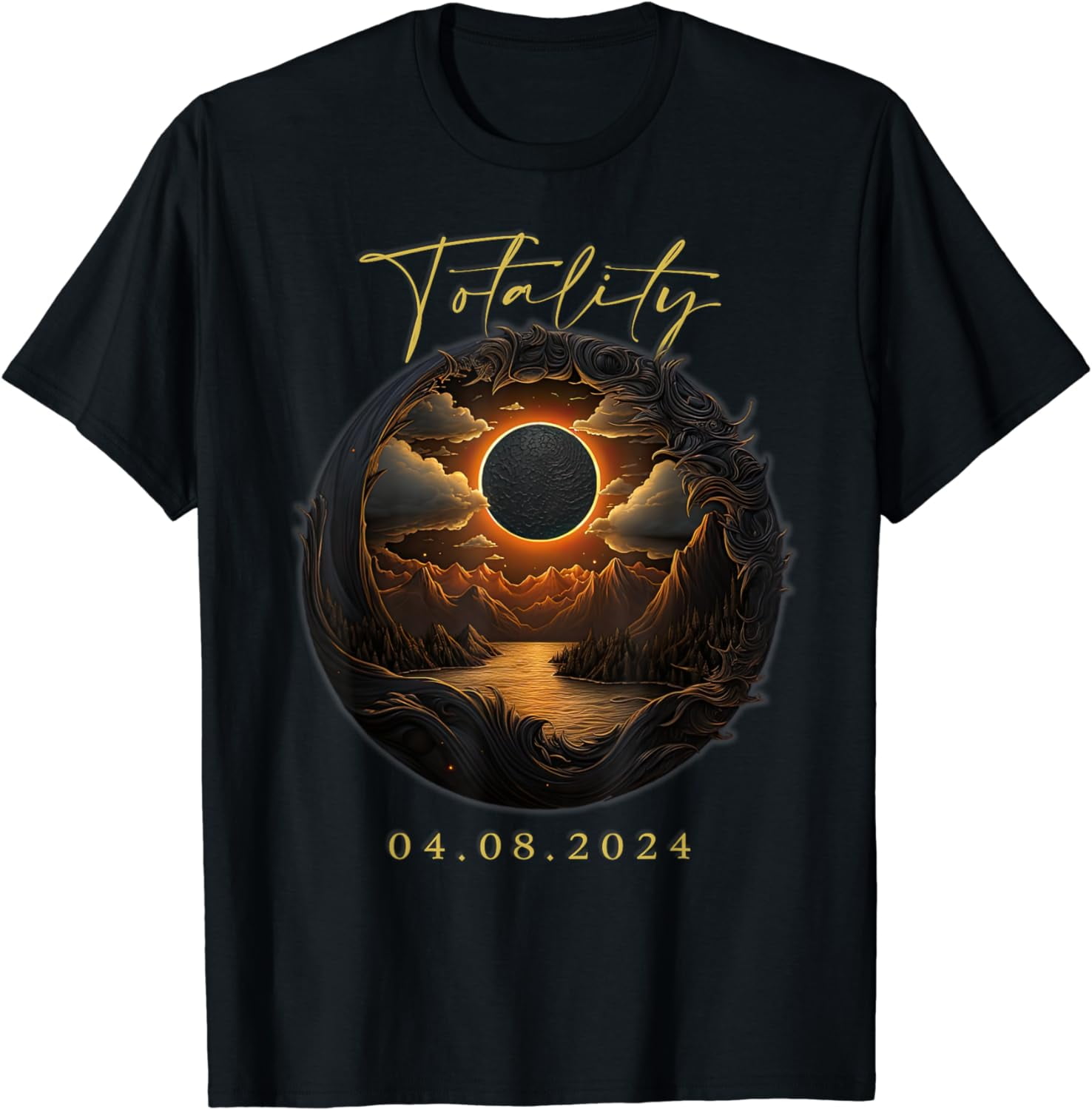 Totality Shirt - April 8, 2024 Total Solar Eclipse America T-Shirt ...