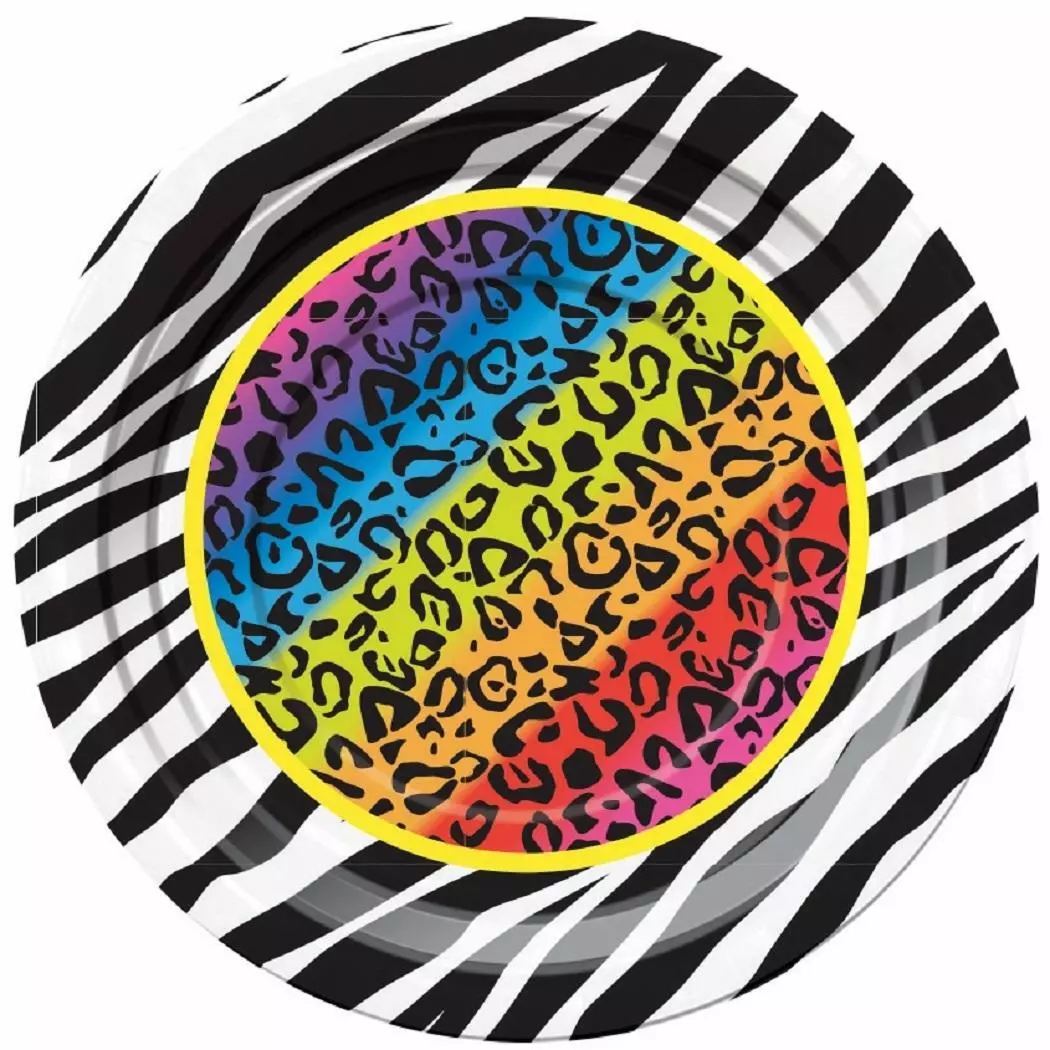 Totally 80'S Decor Retro Decades Awesome Theme Party 9" Paper Dinner ...