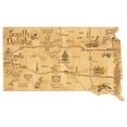Totally Bamboo South Dakota Shaped Serving and Cutting Board, Bamboo ...