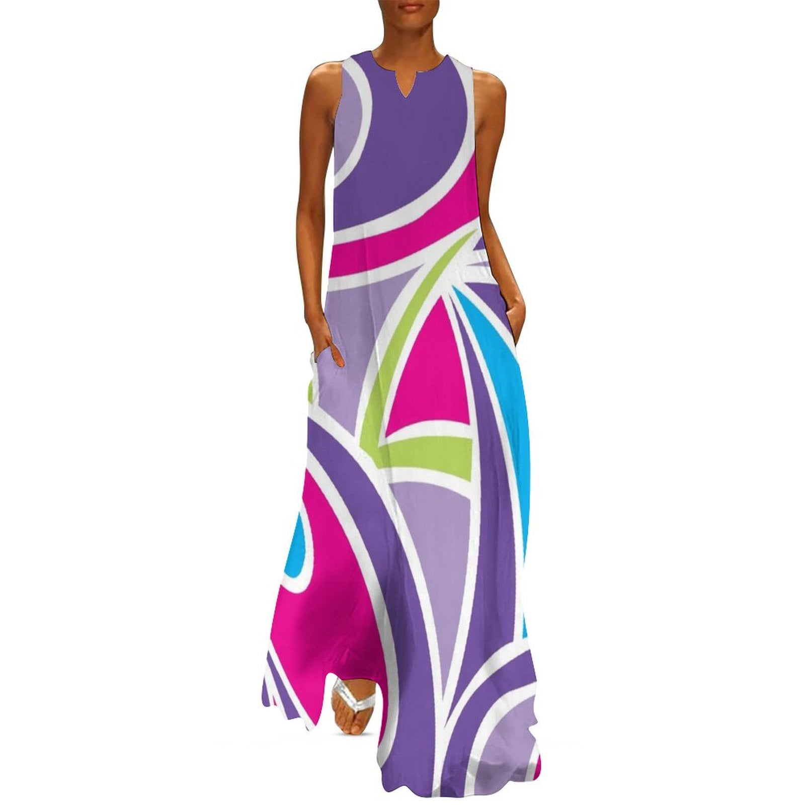 Totally Hair K Purple Long Dress elegant and pretty wom's dresses wom ...