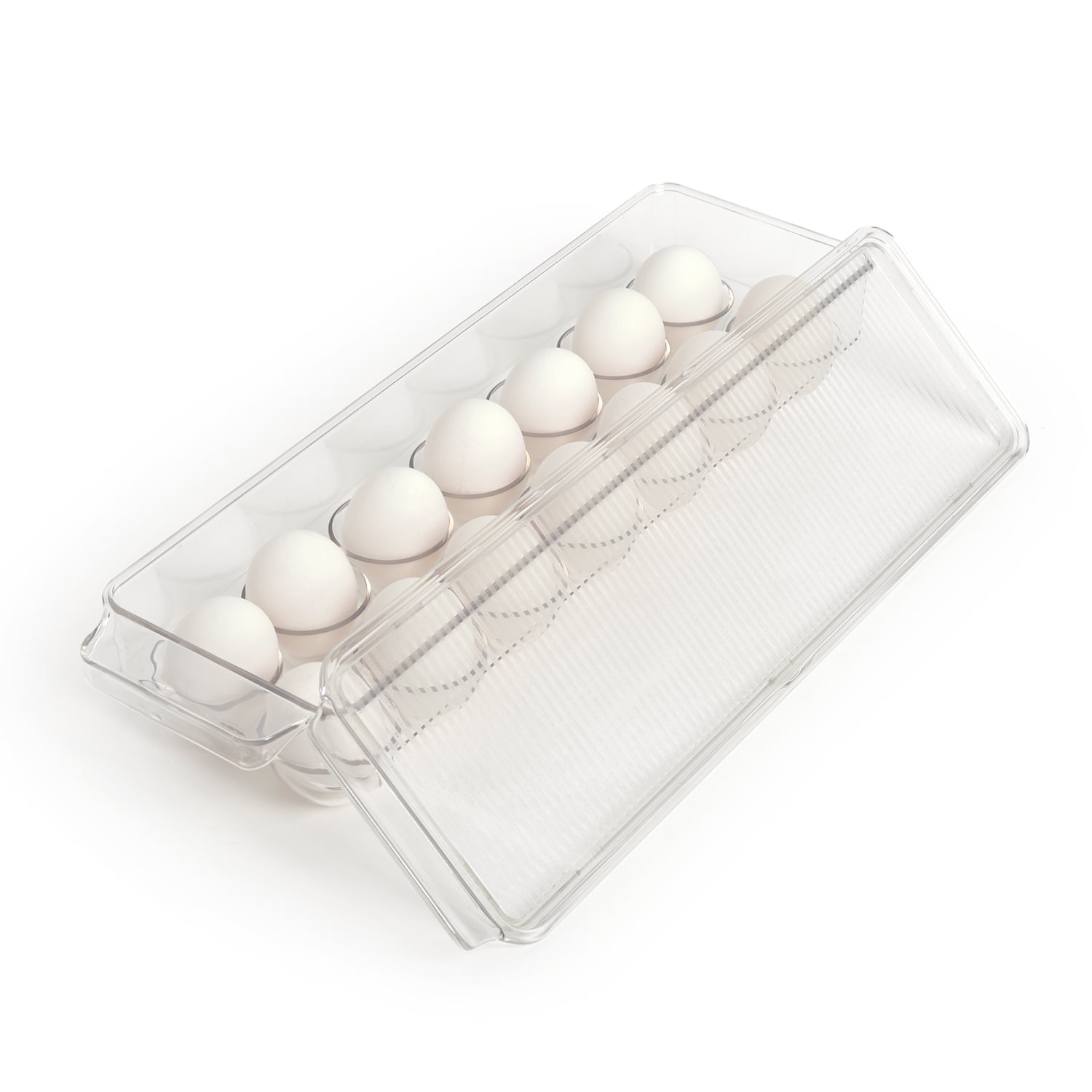 Totally Kitchen Plastic Egg Storage Container | 14 Egg Tray, Clear ...