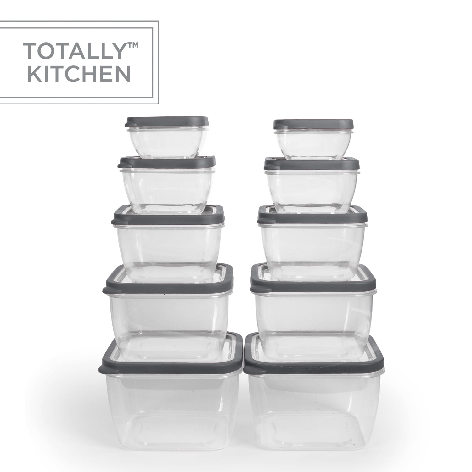 Totally Kitchen Food Storage Containers, BPA Free, Microwave Safe, Leak ...