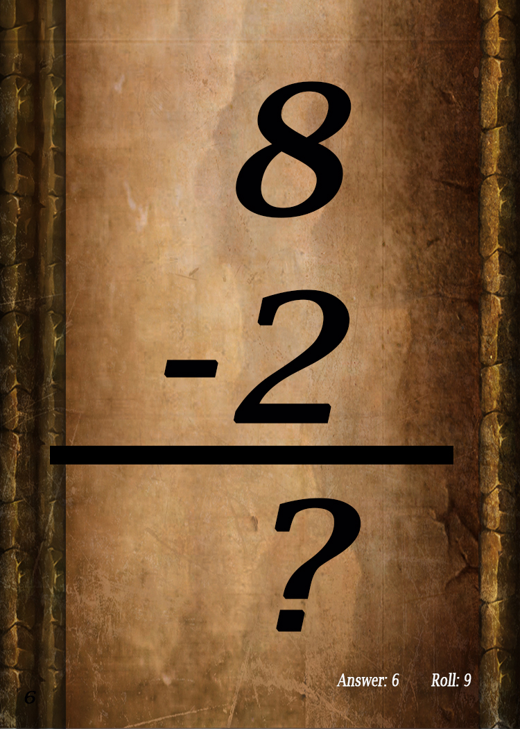 Totally Medieval Subtraction Math Dice - For All Ages - Reinforce your ...