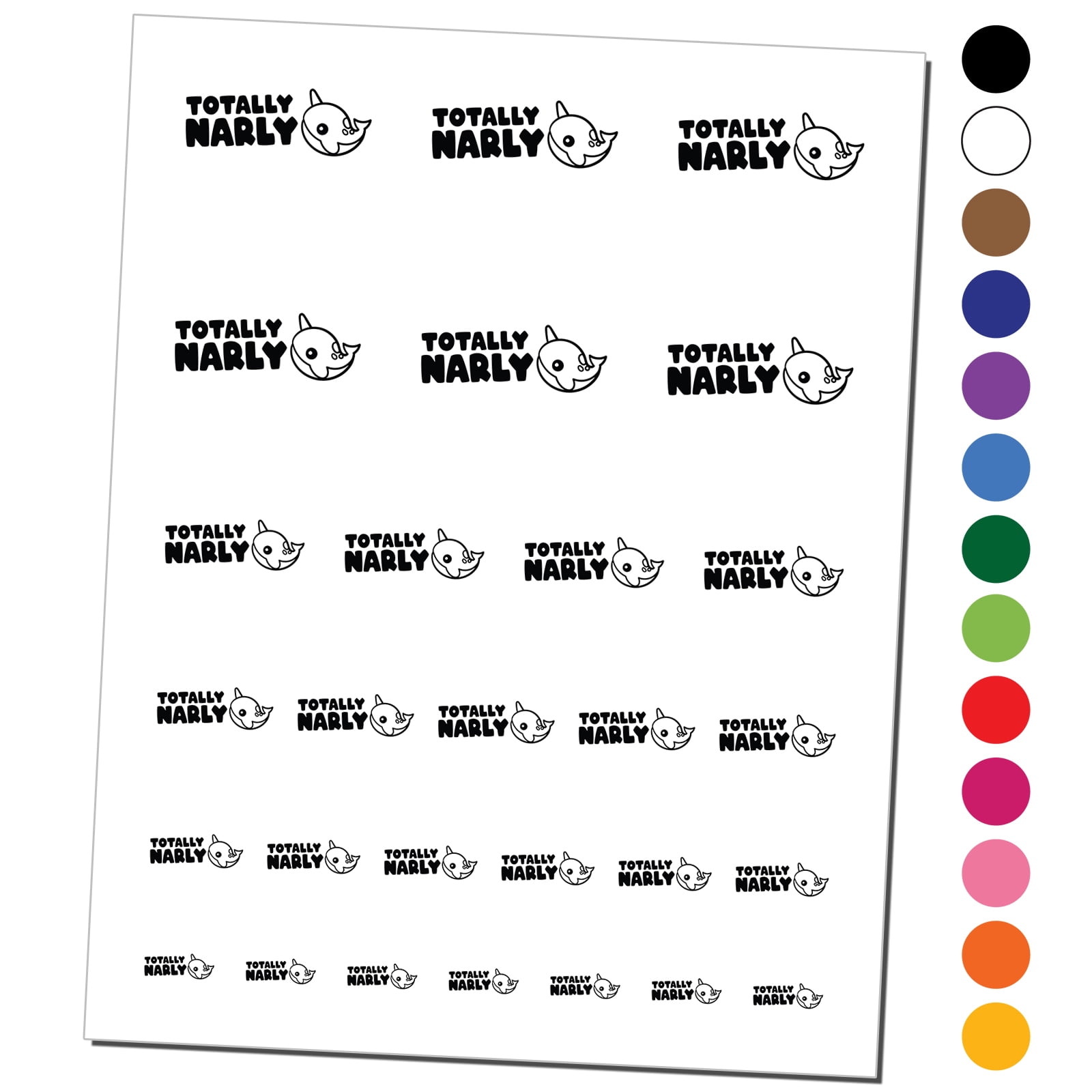 Totally Narly Narwhal Gnarly Good Awesome Teacher Student School Water ...