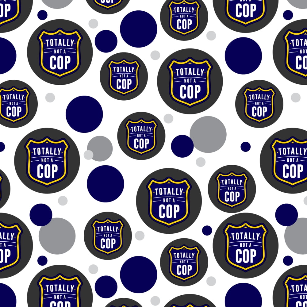 Totally Not a Cop Funny Humor Premium Gift Wrap Wrapping Paper Roll ...