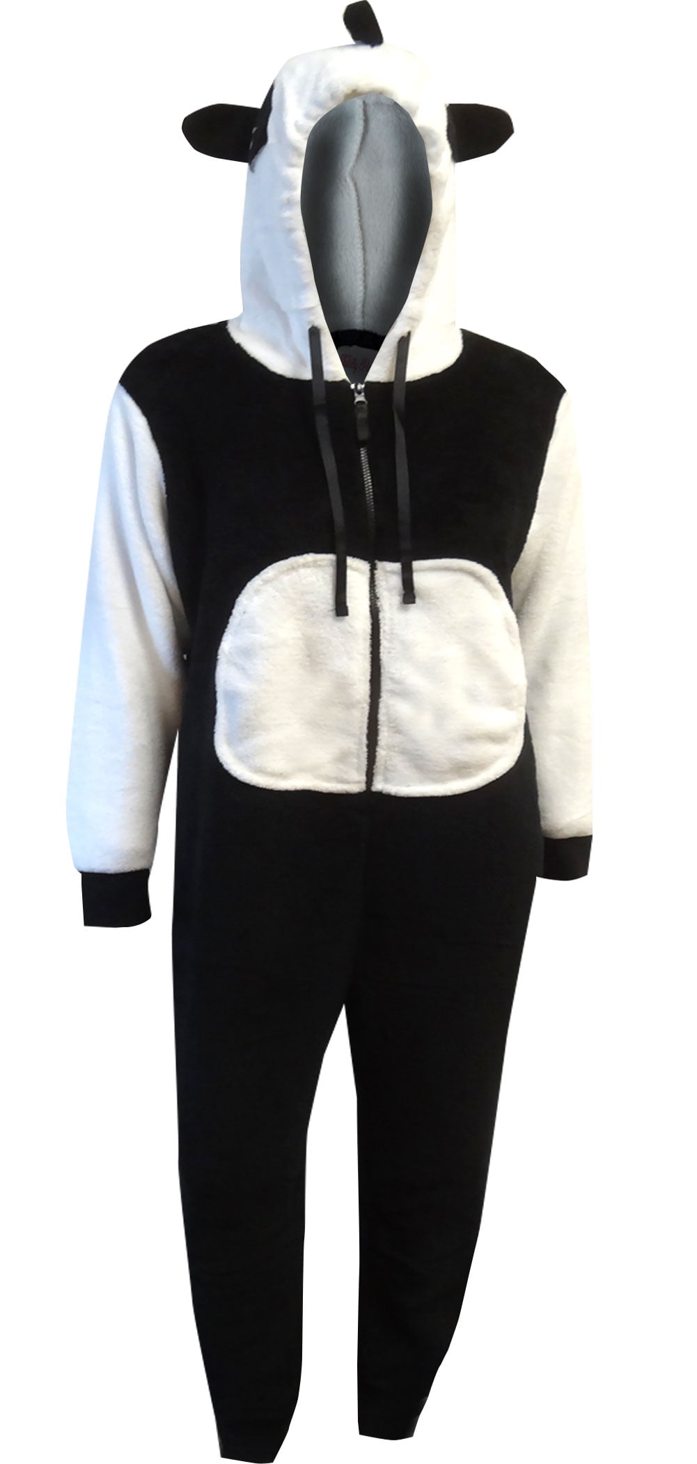 Totally Pink! Womens Panda Bear One Piece Plush Pajama (Medium ...