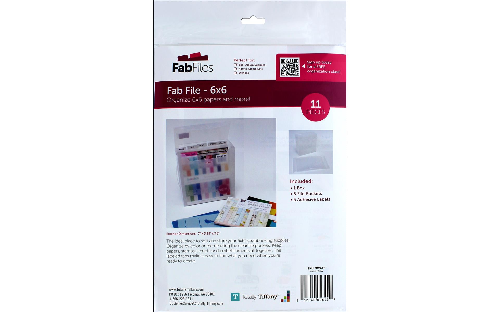 Totally Tiffany Fab File Box 6x6 - Walmart.com