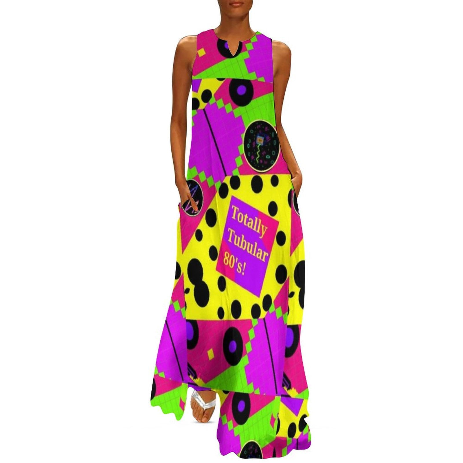 Totally Tubular 80's Long Dress elegant party dresses for wom02 dresses ...