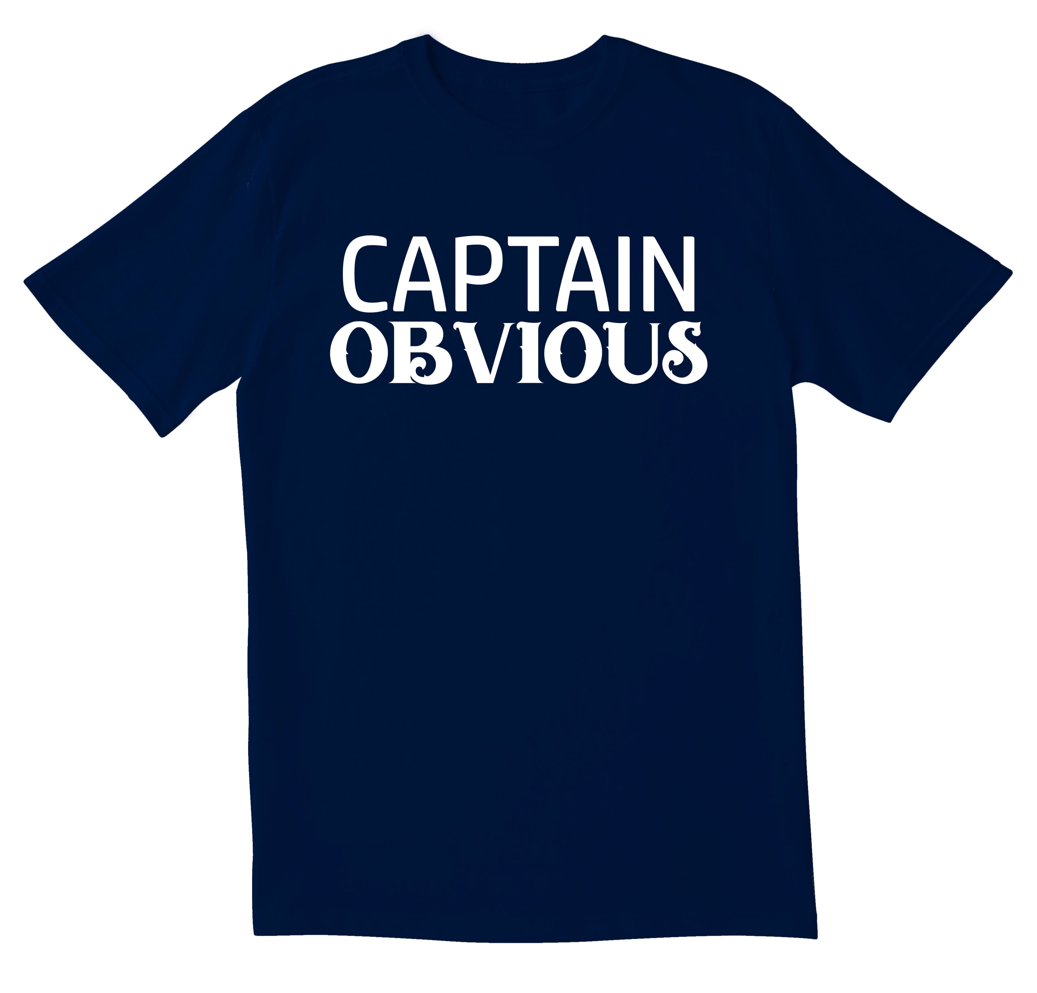 TotallyTorn Captain Obvious Novelty Sarcastic Funny Men's T Shirts ...