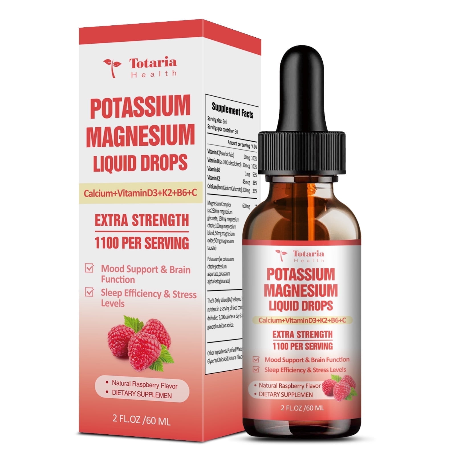 Totaria Potassium Magnesium Liquid Drops - Supports General Wellness ...