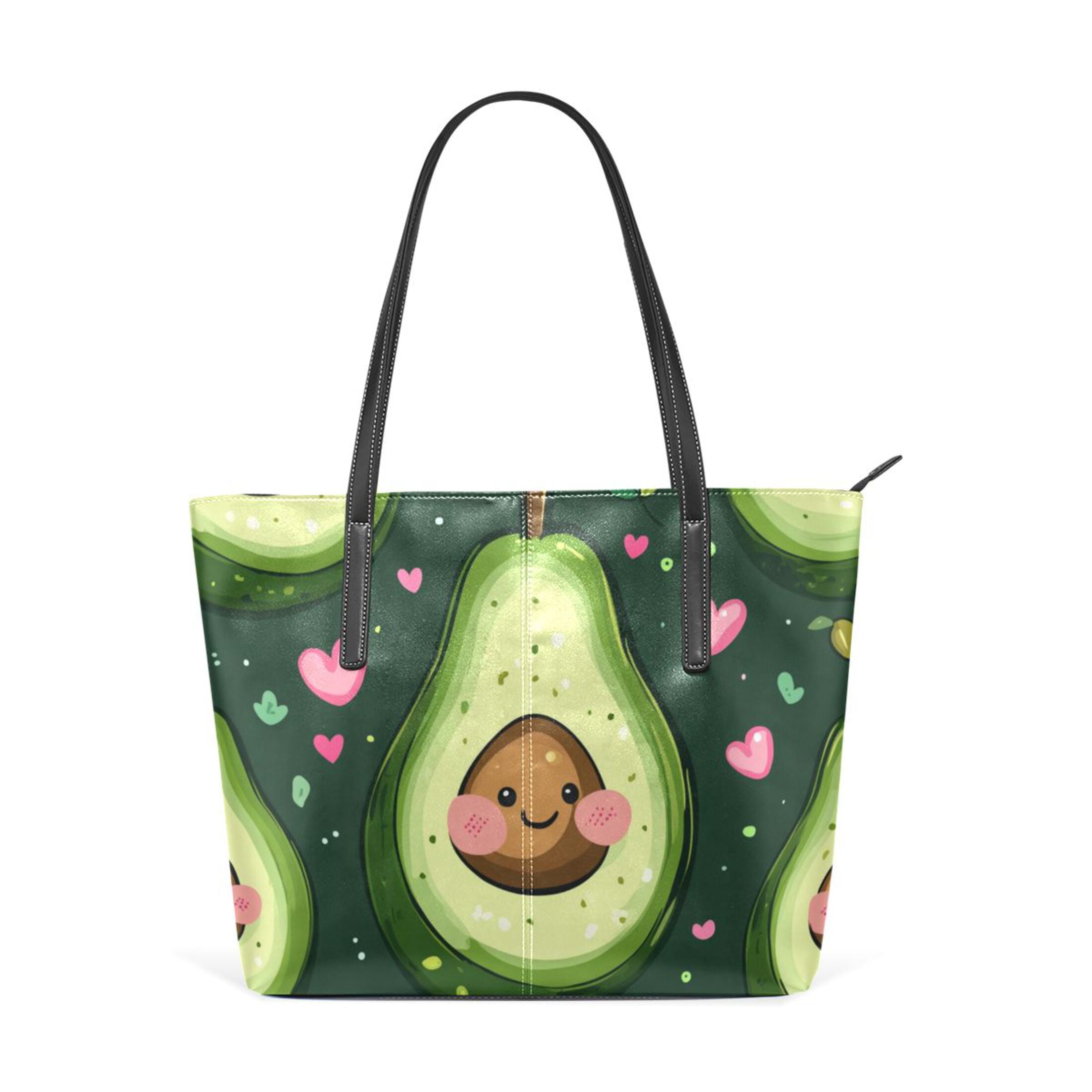 Tote Bag Aesthetic leather Handbags with Zipper for Women Travel Shoulder Bags Purses with ...