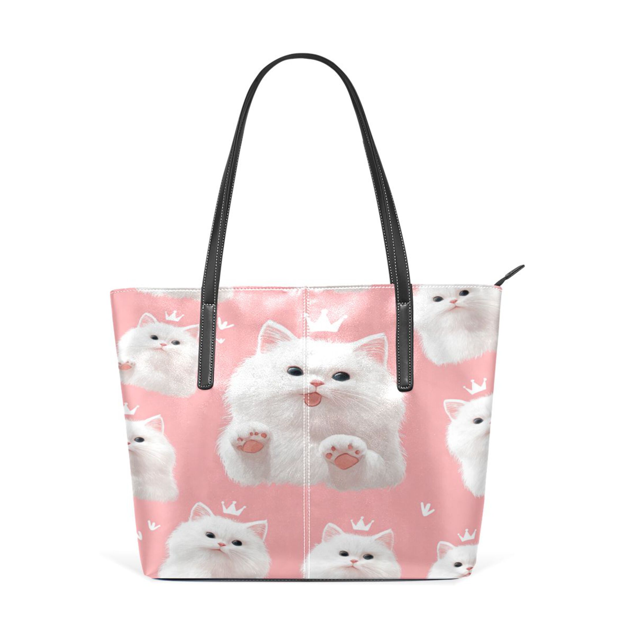 Tote Bag Aesthetic leather Handbags with Zipper for Women Travel ...