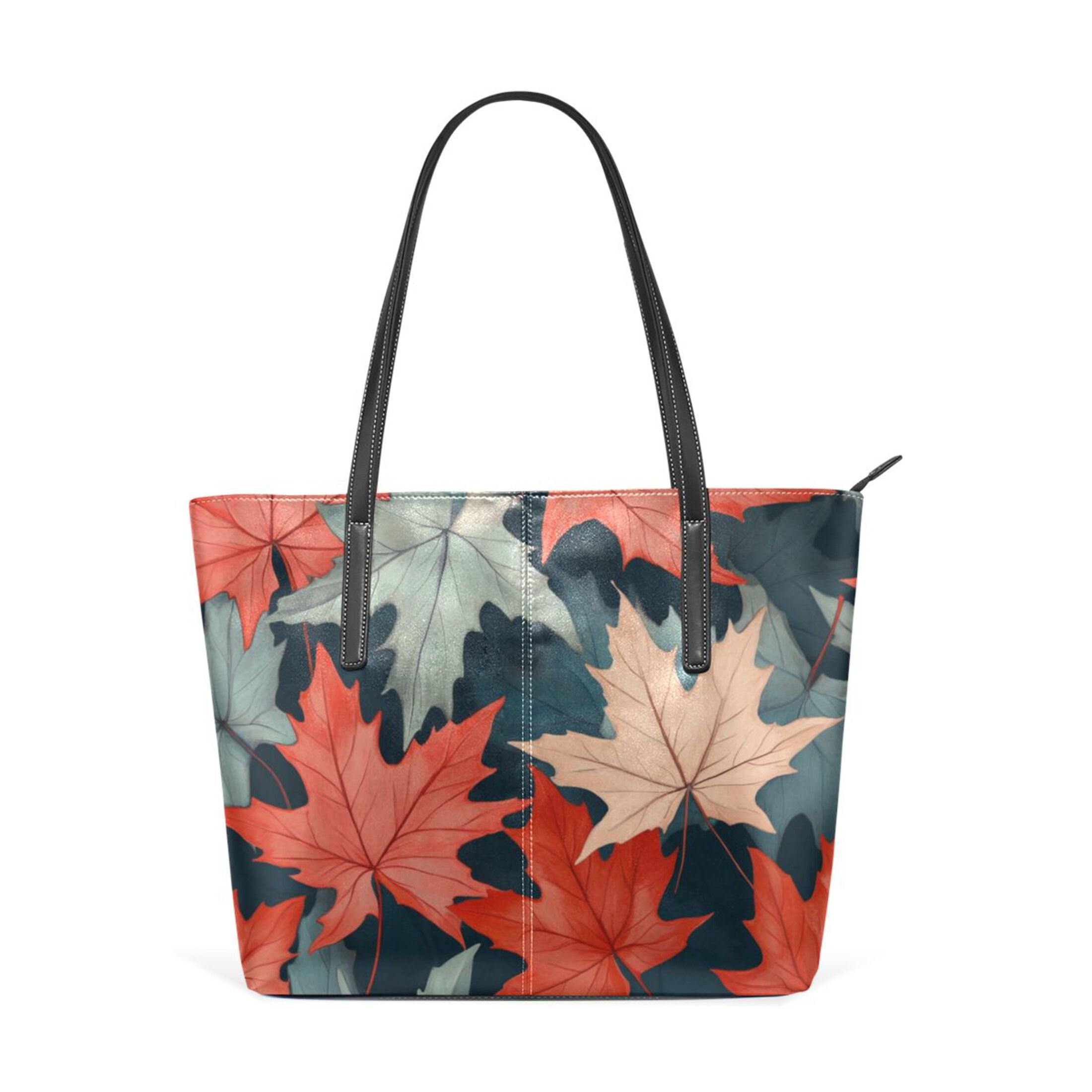 Tote Bag Aesthetic leather Handbags with Zipper for Women Travel ...