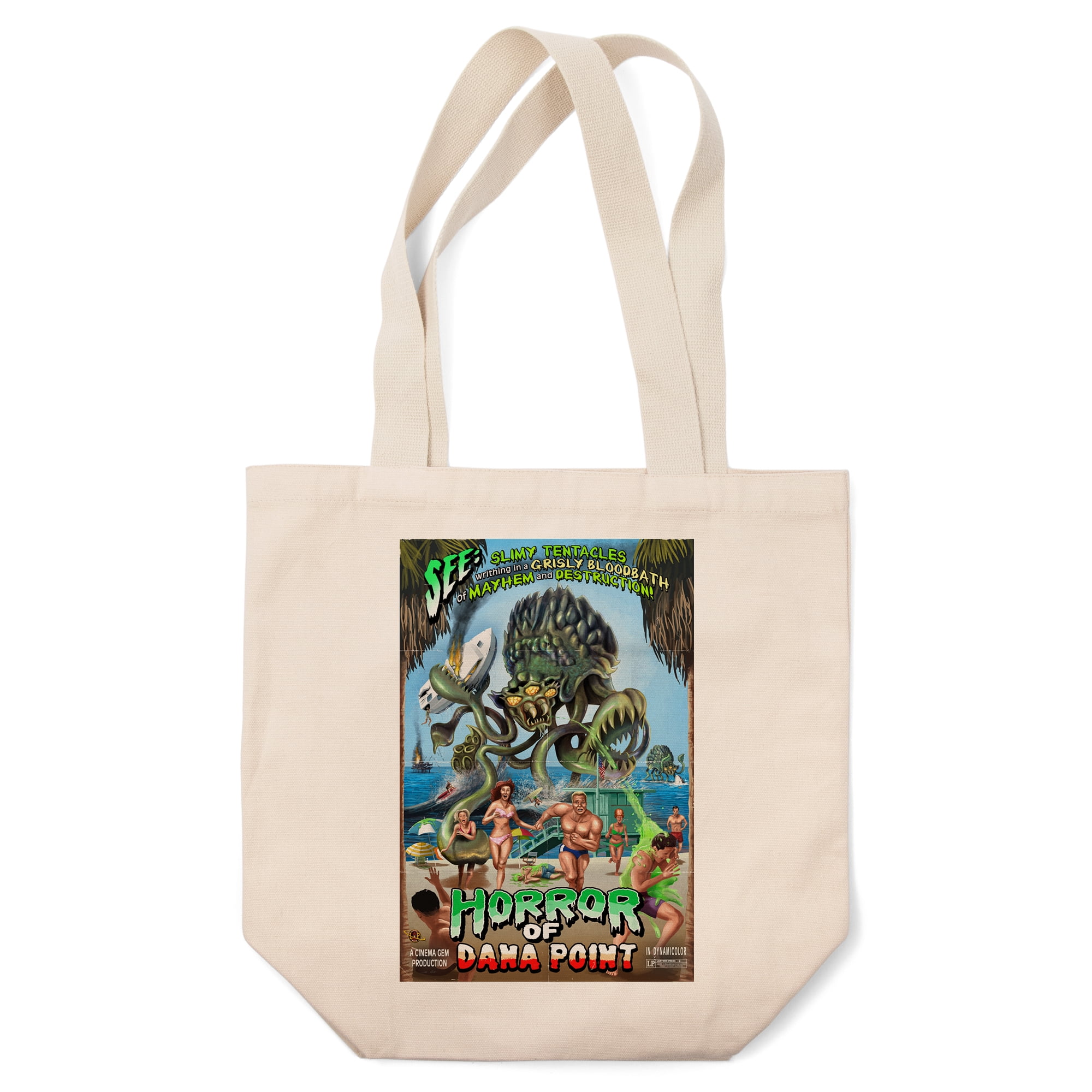 Tote Bag, Dana Point, California, Alien Attack Horror, Unisex, Reusable ...