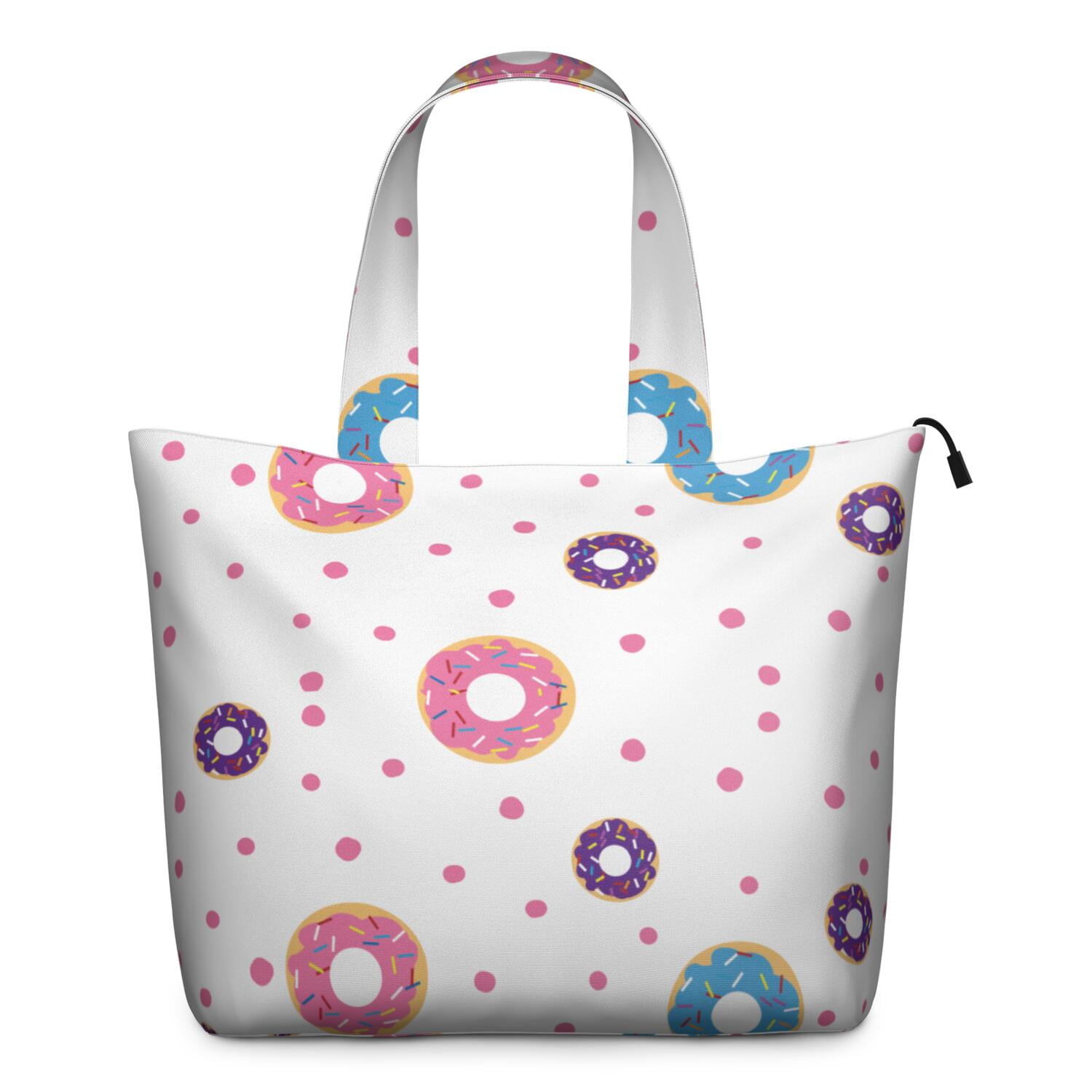 Tote Bag Featuring Life is Better with Donuts Foodie Prints Large ...