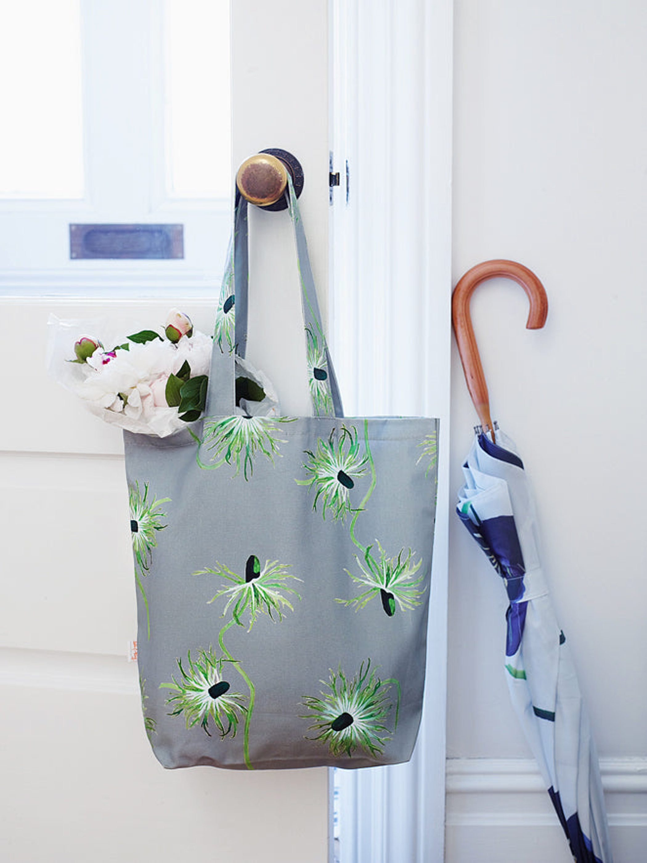Tote Bag: Thistle on Grey by India Purry - Walmart.com