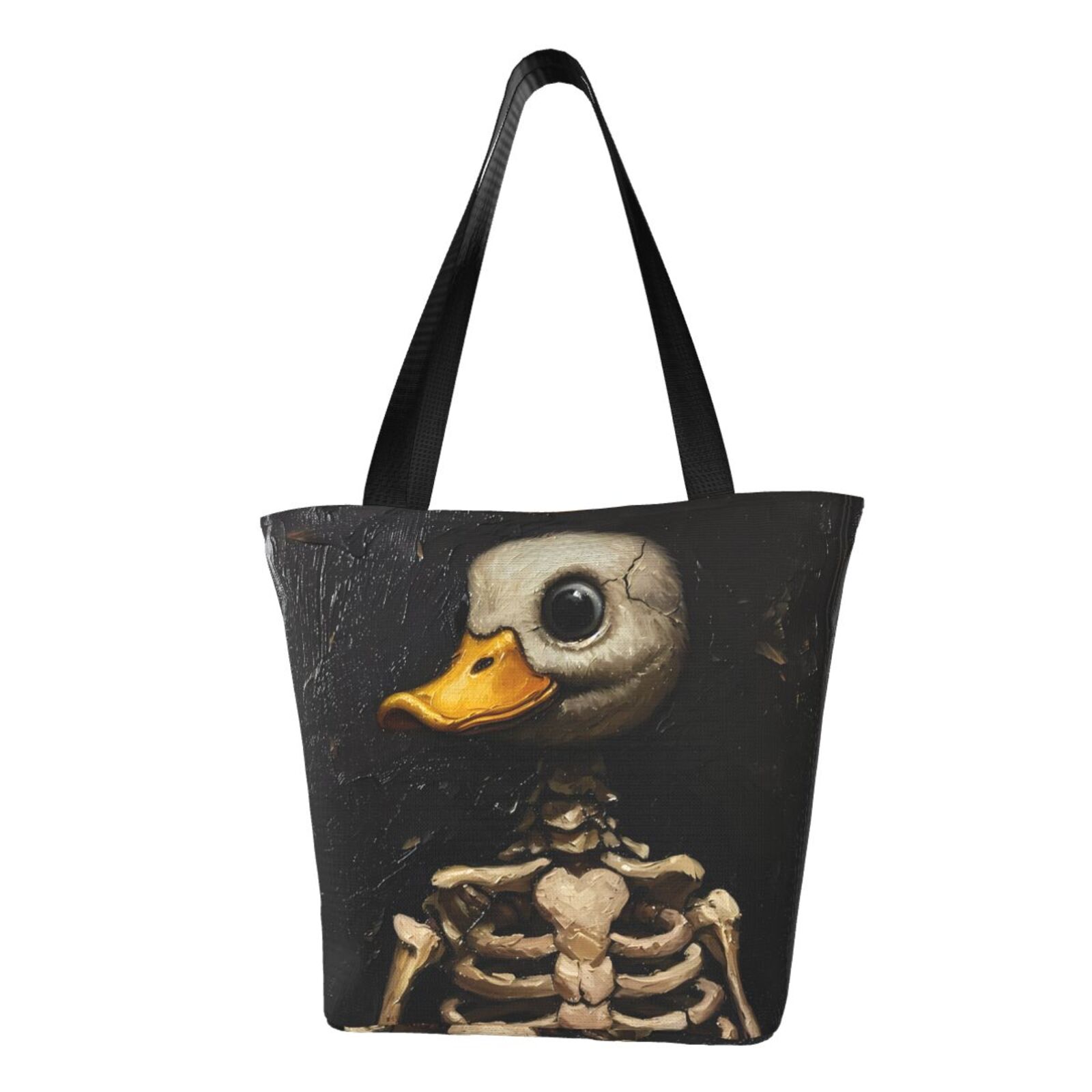 Tote Bag for Women Men - Duck Bones Reusable Grocery Bags Shopping Bags ...