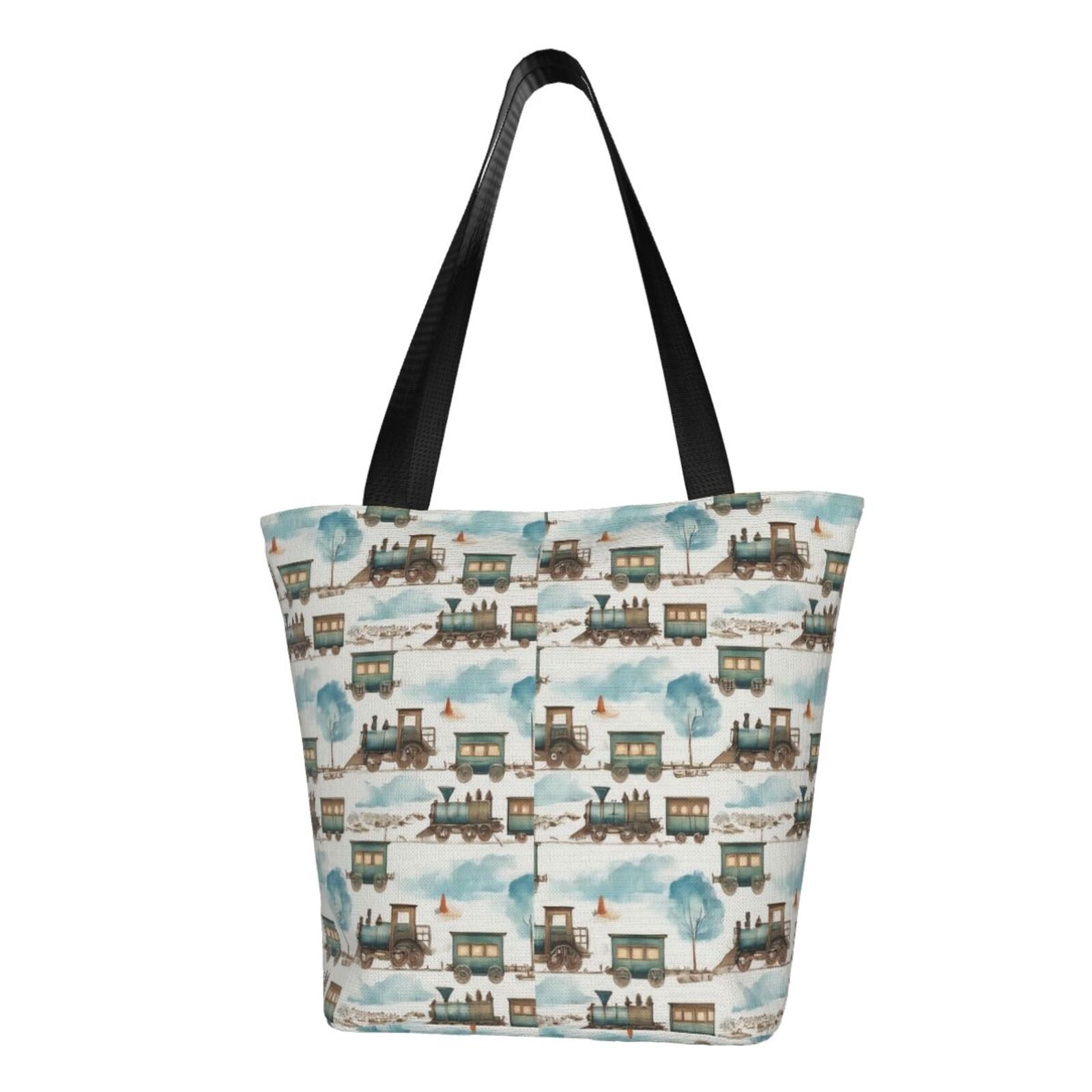 Tote Bag for Women, Transport Train Large Capacity Handbags Womens ...