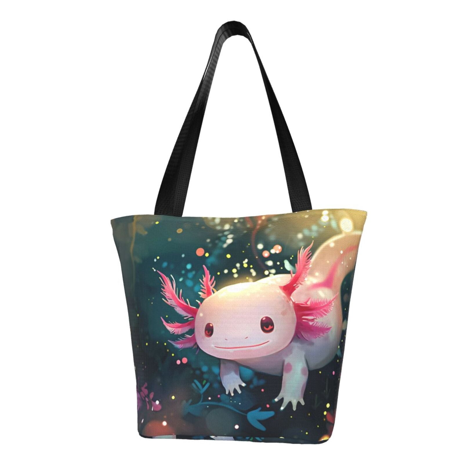 Tote Bag for Women, Whimsical Axolotl Fantasy Large Capacity Handbags ...