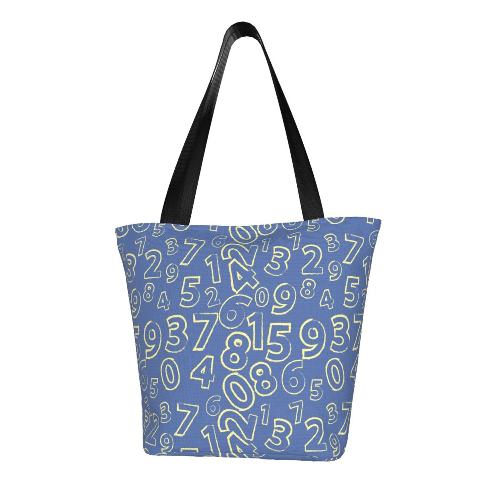 Tote Bag for Women, blue math number Large Capacity Handbags Womens ...