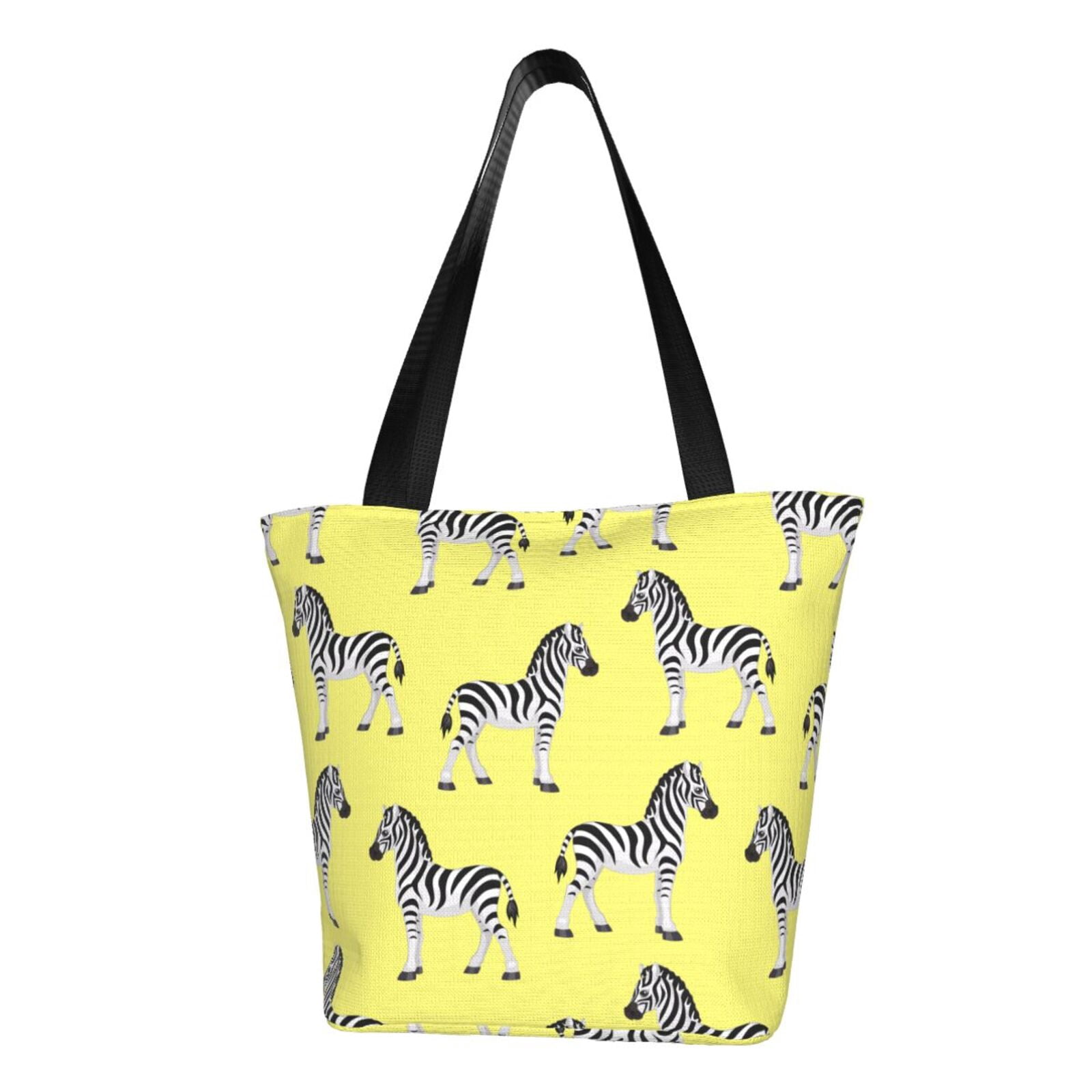 Tote Bag for Women, cute Zebra yellow Large Capacity Handbags Womens ...