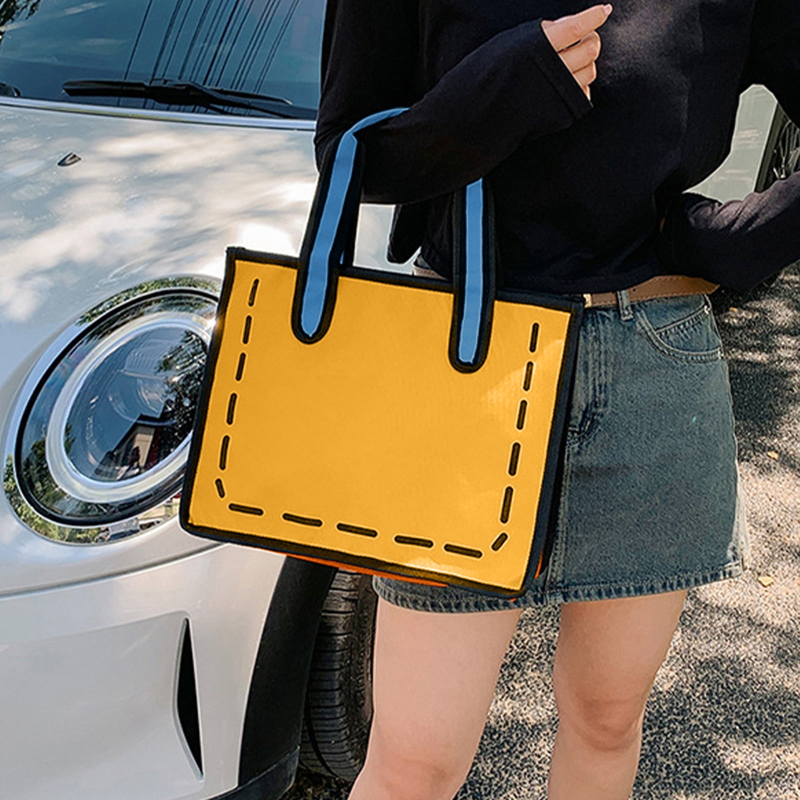 Tote Bag for Women 2D Drawing Cartoon Bag Anime 3D Style Handbag Cute ...