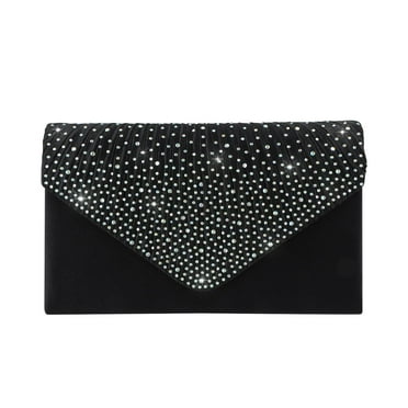 Clutch Purses for Women Formal Black Clutch Evening Bag Wedding Party ...