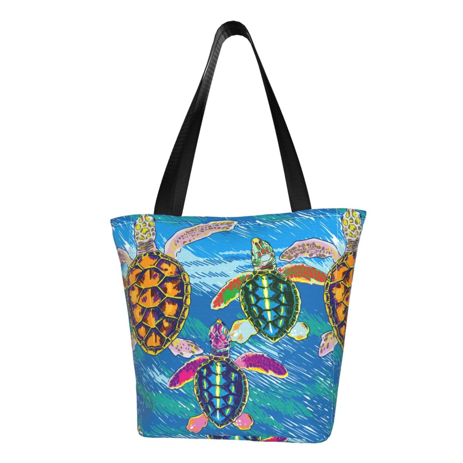 Tote Bag for Women/Men - Little Sea Turtles Handbags Shoulder Bag ...