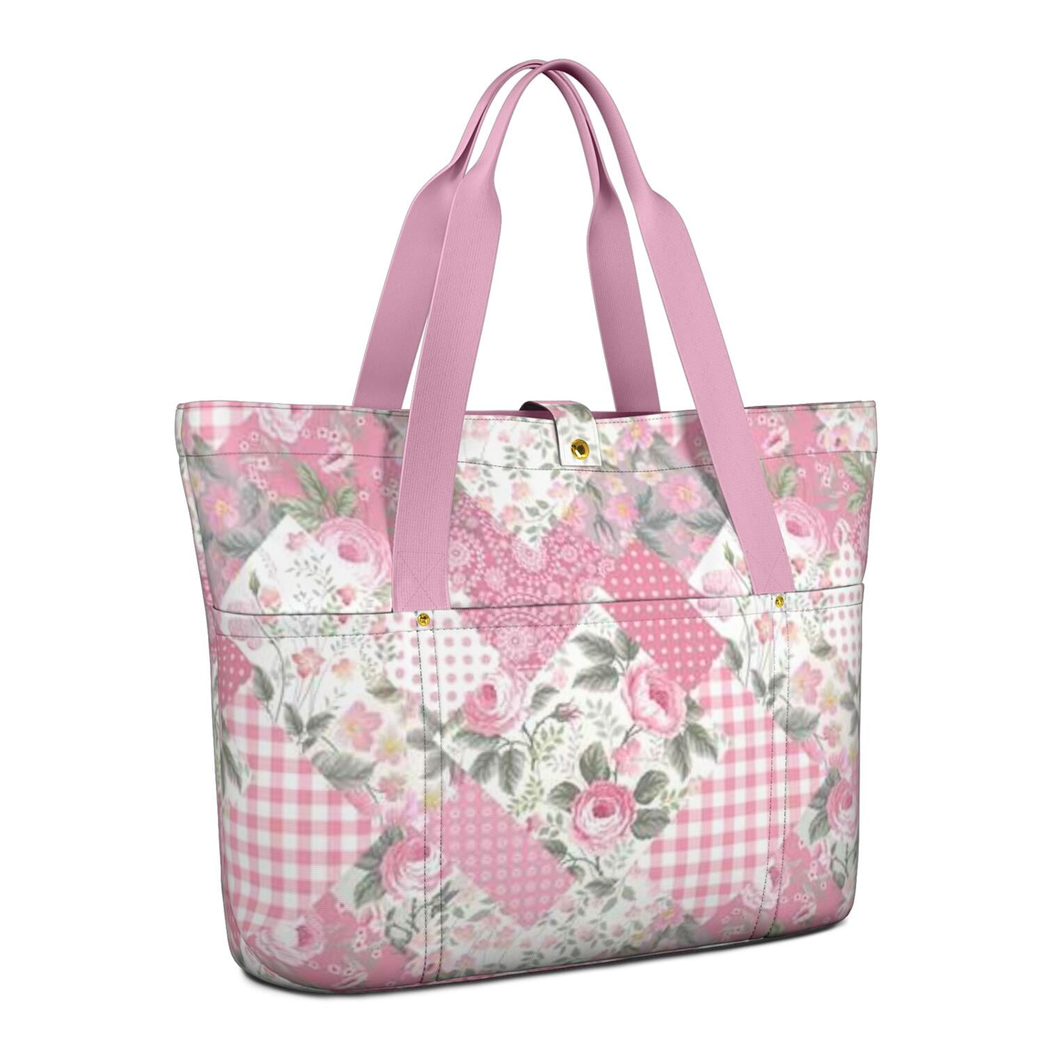 Tote Bag for Women - Pioneer Flower Shoulder Bag - Large Utility Work ...