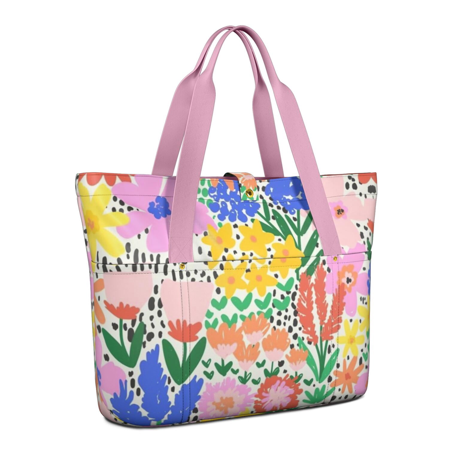 Tote Bag for Women - Pioneer Flower Shoulder Bag - Large Utility Work ...