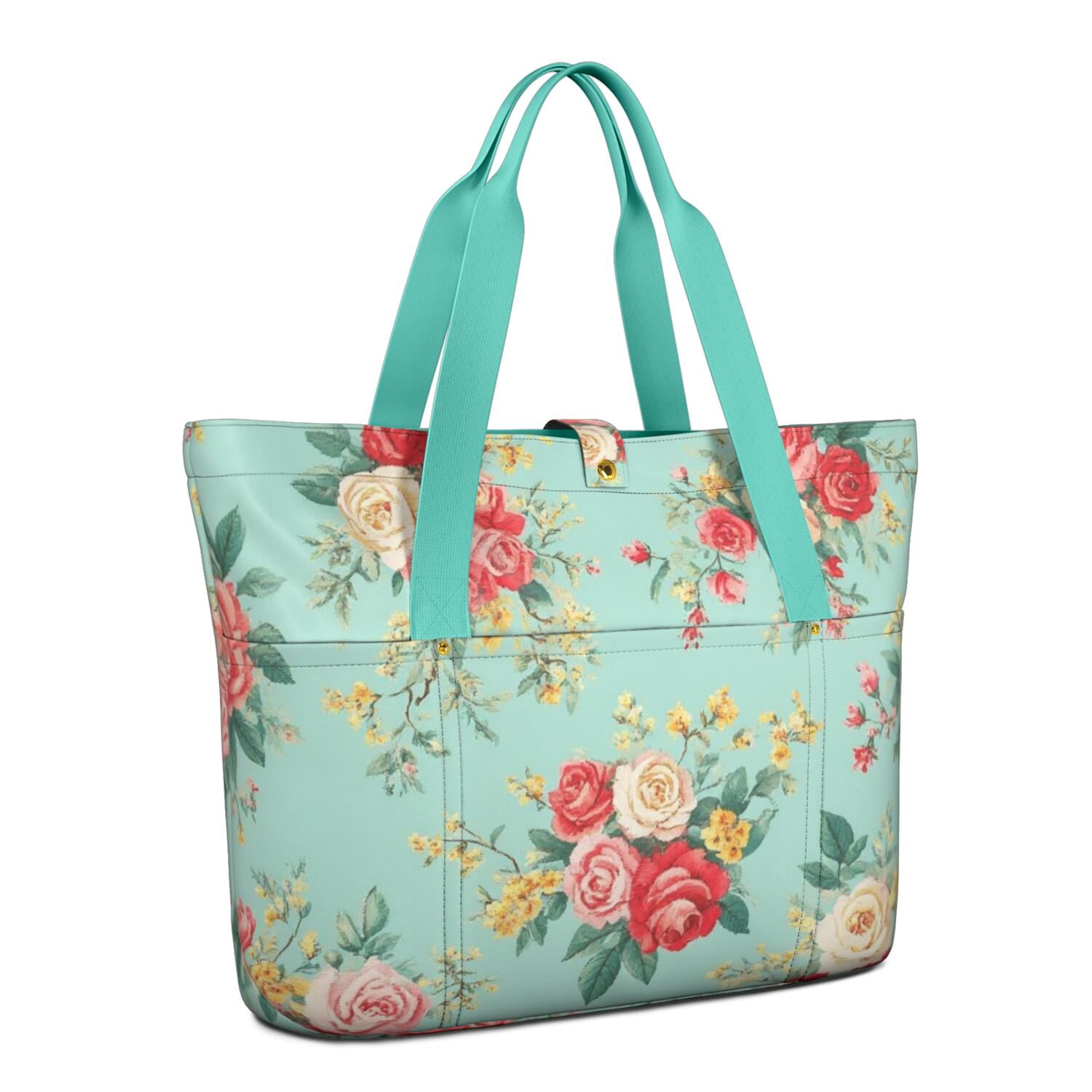 Tote Bag for Women - Pioneer Flower Shoulder Bag - Large Utility Work ...