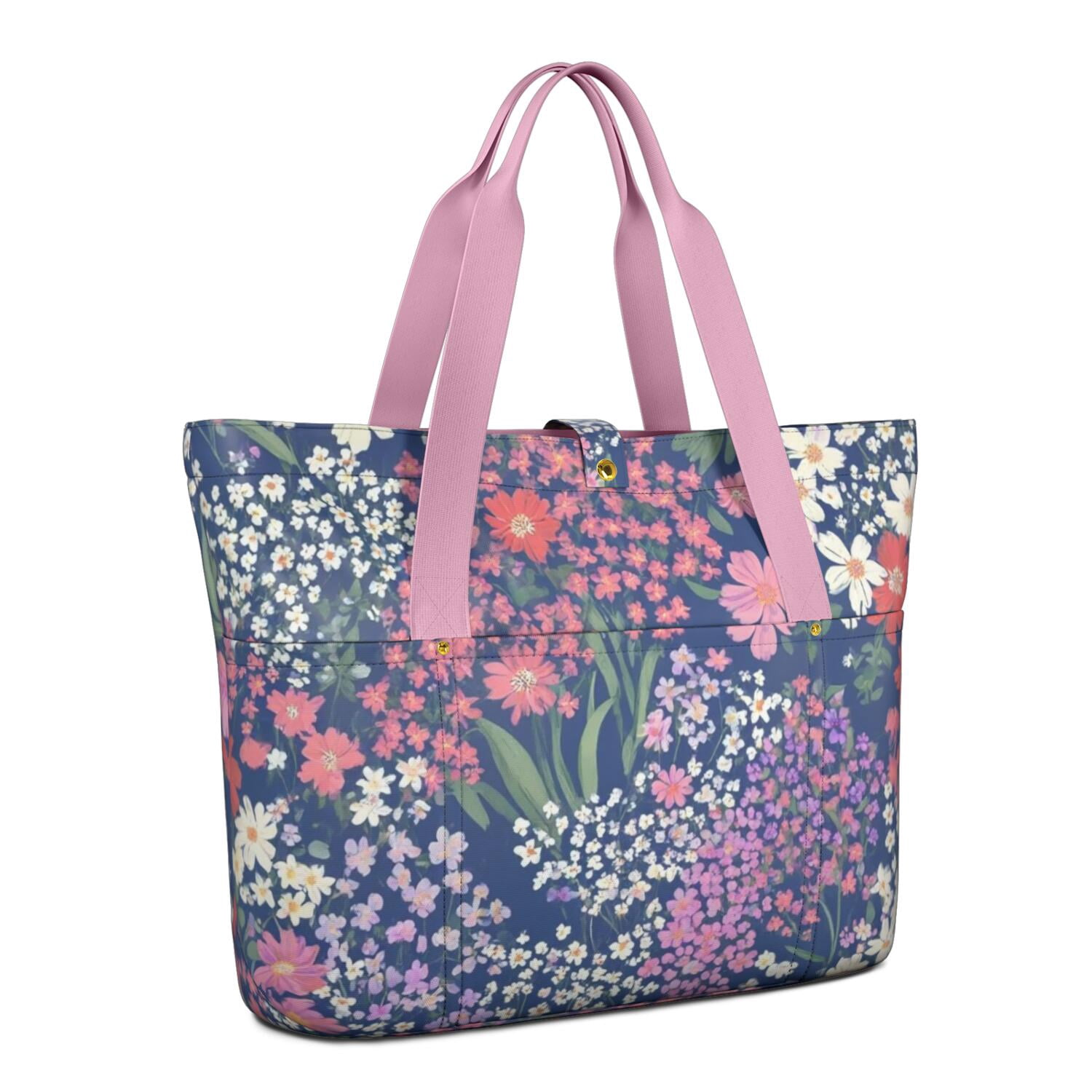 Tote Bag for Women - Pioneer Flower Shoulder Bag - Large Utility Work ...