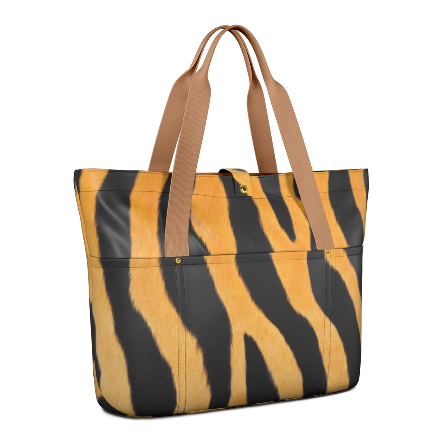 Tote Bag for Women - Tiger Stripes Shoulder Bag - Large Utility Work ...