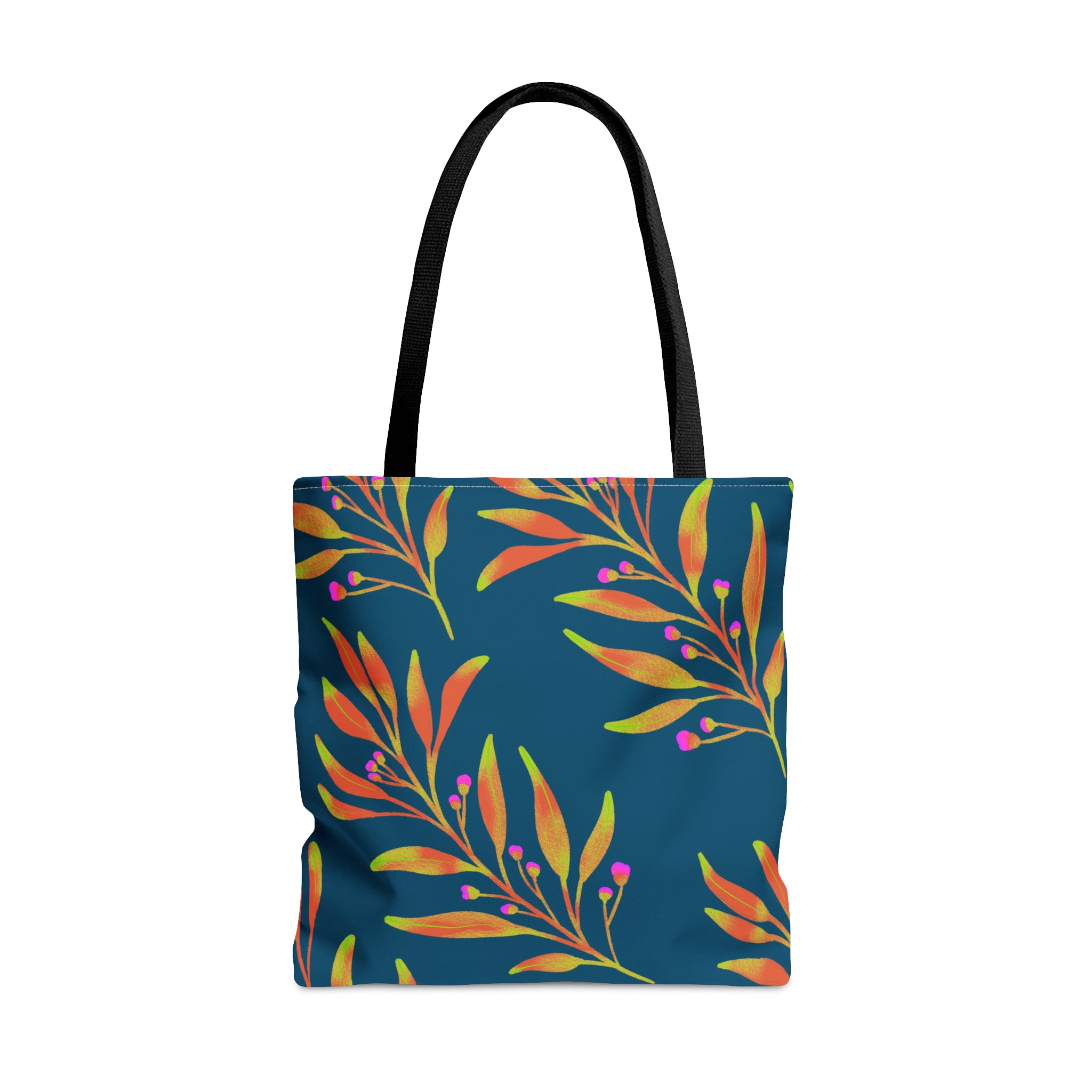 Tote Bag in Rusty Leaves Pattern - Walmart.com