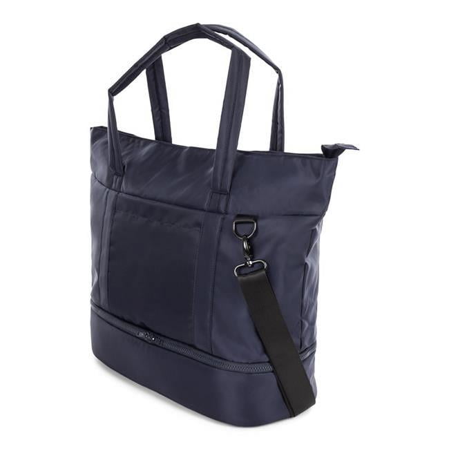 Tote Bag with Shoe Compartment - Navy - Walmart.com