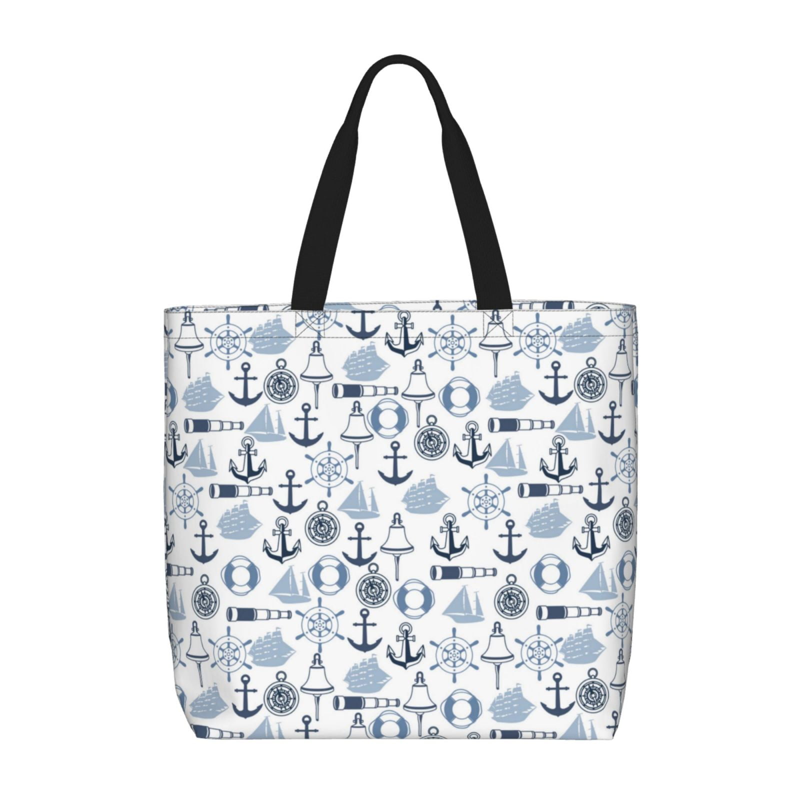 Tote Bag with zipper - dock rudder Large capacity Canvas Tote Bag for ...