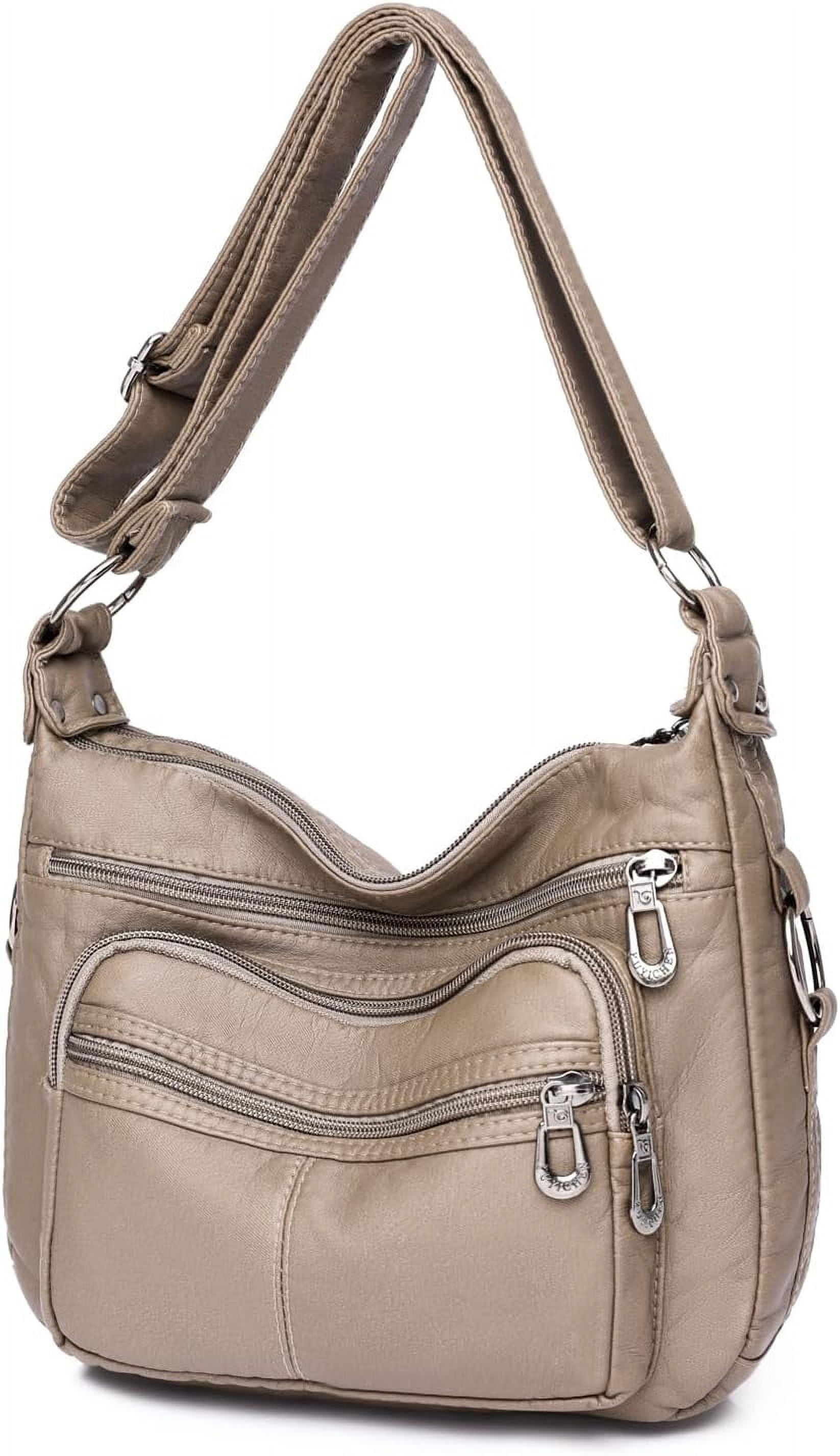 Tote Bags Crossbody for Women, Shoulder Purse Soft Leather Handbags ...