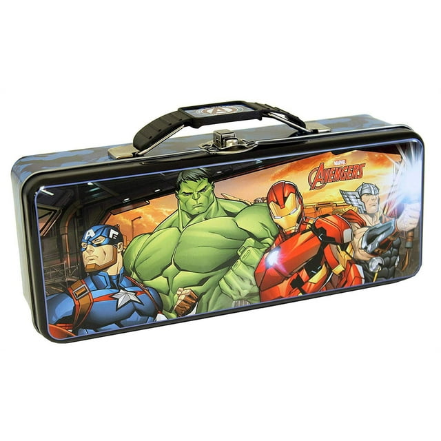 Tote Box - Marvel - Avengers Metal Case tin739407 - Walmart.com