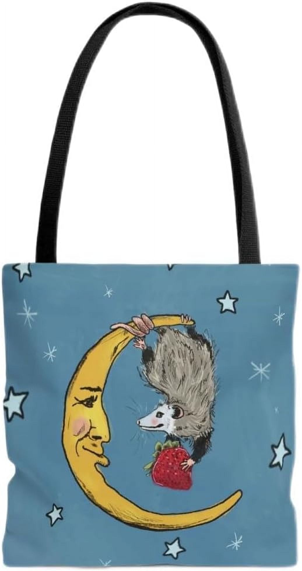 Tote : The Opossum Offering Tote Bag, Gift, Possum, Strawberry ...