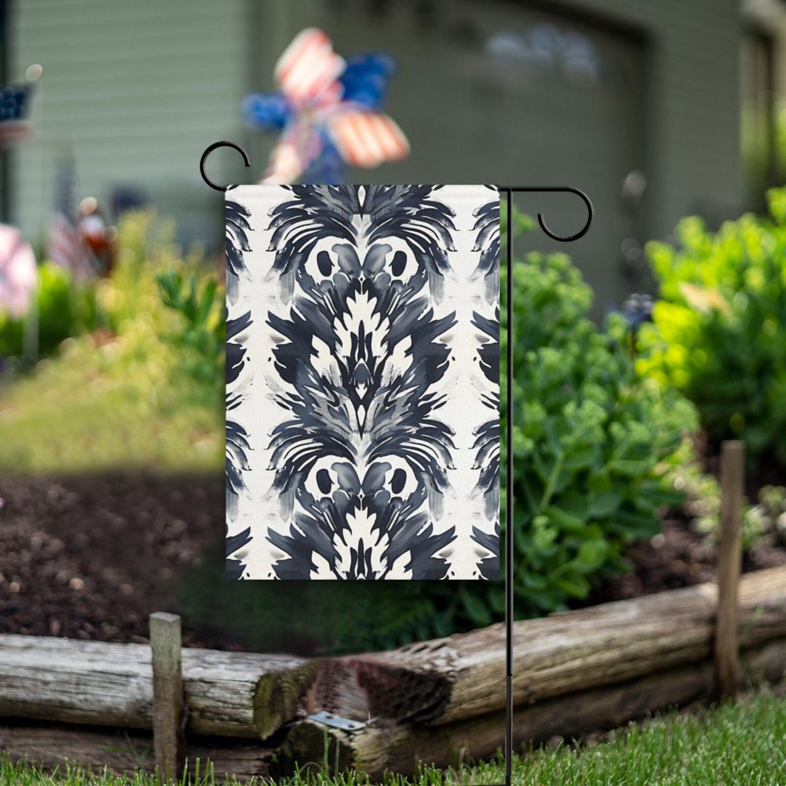 Totem Blue Garden Flag Double Sided Outdoor Banners for Courtyard ...