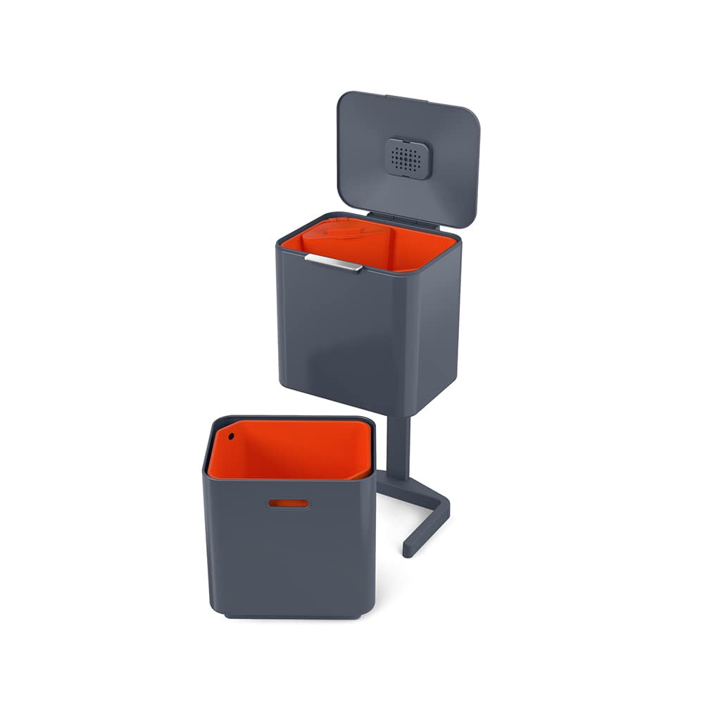 Totem Gallon Waste Separation and Recycling Kitchen Trash Can with Odor ...