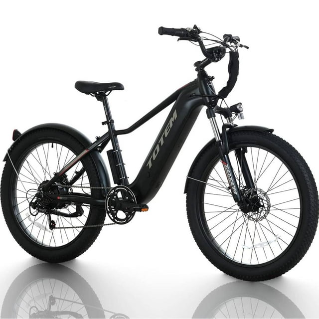 Totem Ranger eBike for Adults, Electric Mountain Bike, 26", 750W, Removable Battery - Walmart.com