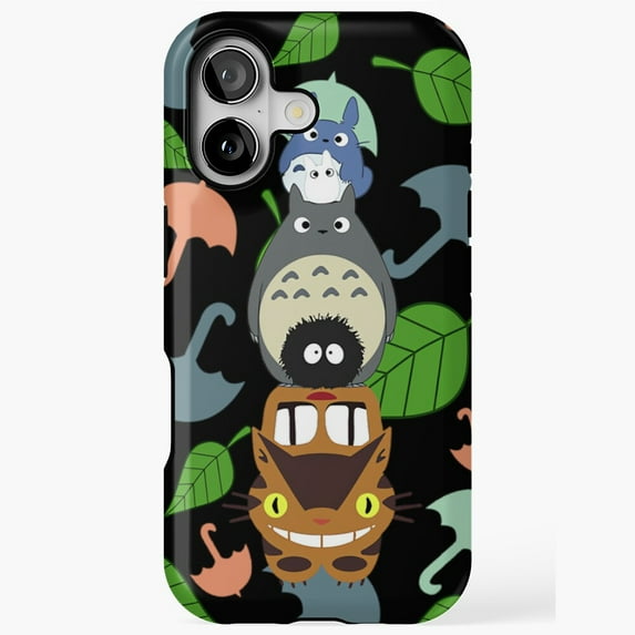 Totem Totoro Transparent Artistic Spirit Design with iPhone 17 16 15 14 ...