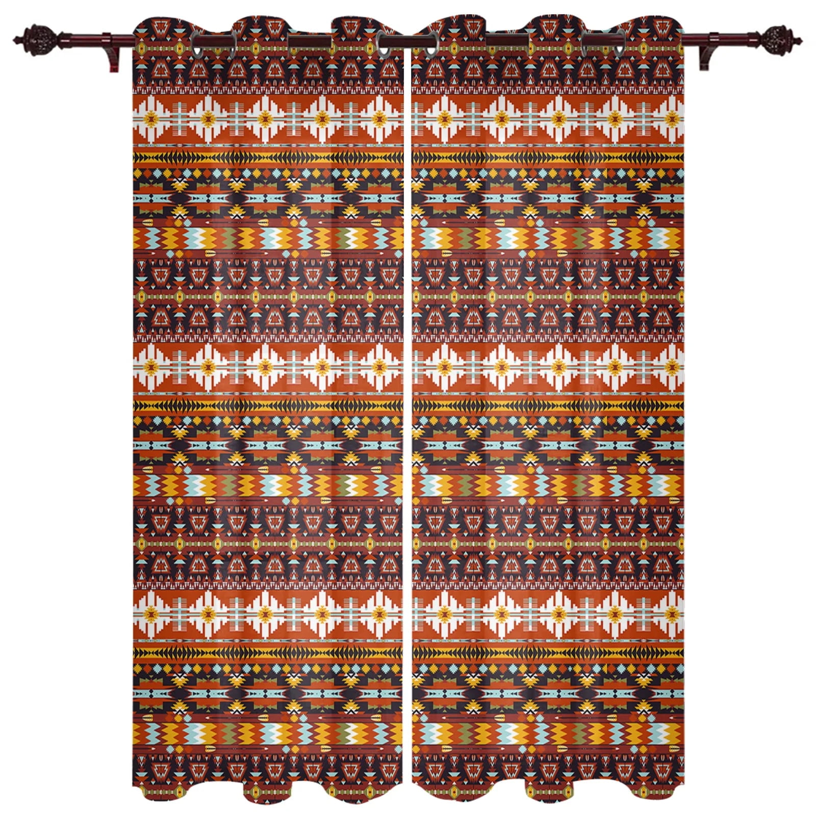 Totem Triangle Window Curtain Modern European Style Curtains for ...